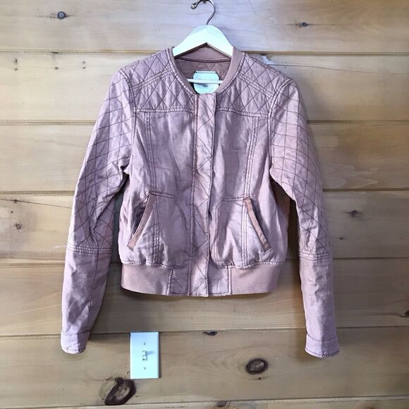 Anthropologie | Jackets & Coats | Anthropologie Hei Hei Sz L Itenerary Quilted Bomber Jacket Tan ...